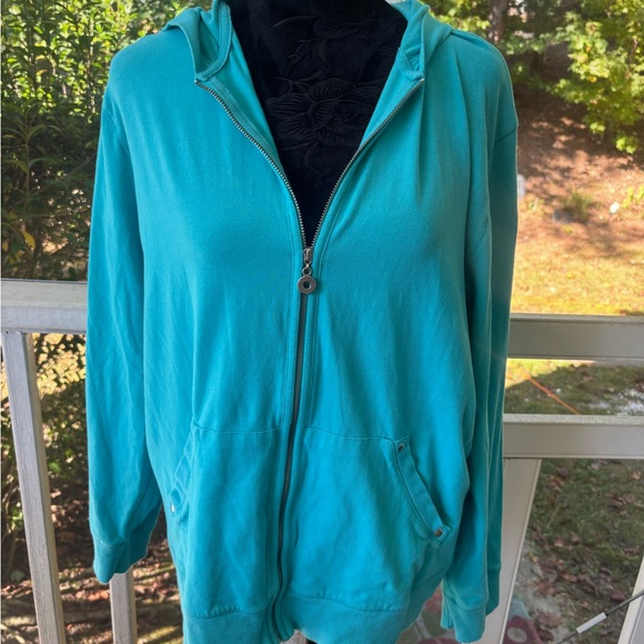 Style & Co. | Jackets & Coats | Style And Co Aqua Hooded Jacket | Poshmark